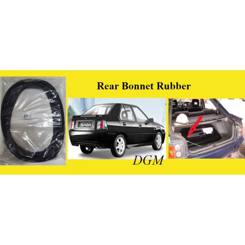 Proton Saga Iswara LMST Aeroback Rear Bonnet Rubber / Trunk Lid Boot ...