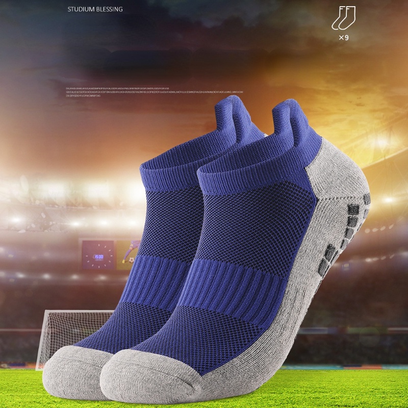 Thickened towel bottom football socks non-slip short tube ankle boat ...