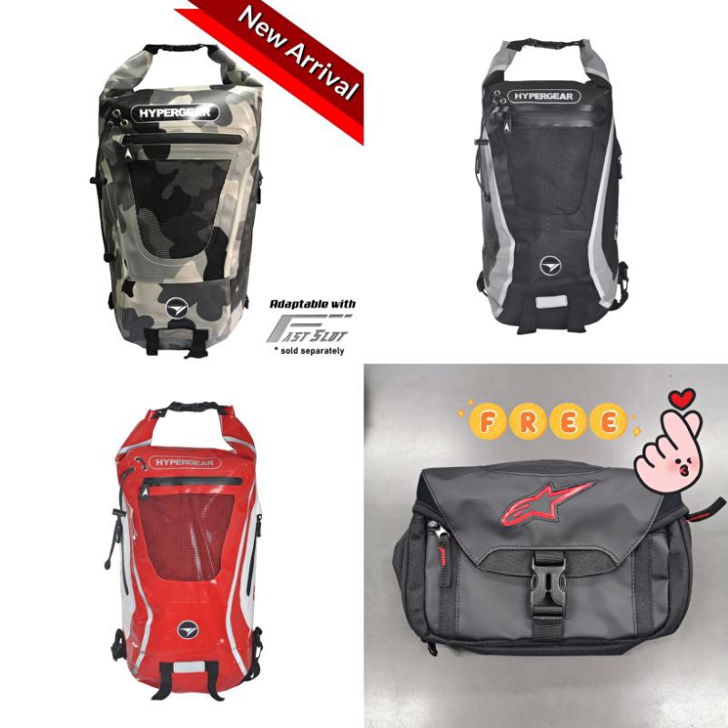 HYPERGEAR BACKPACK DRY PAC TOUGH 20L 100% ORIGINAL | Shopee Malaysia
