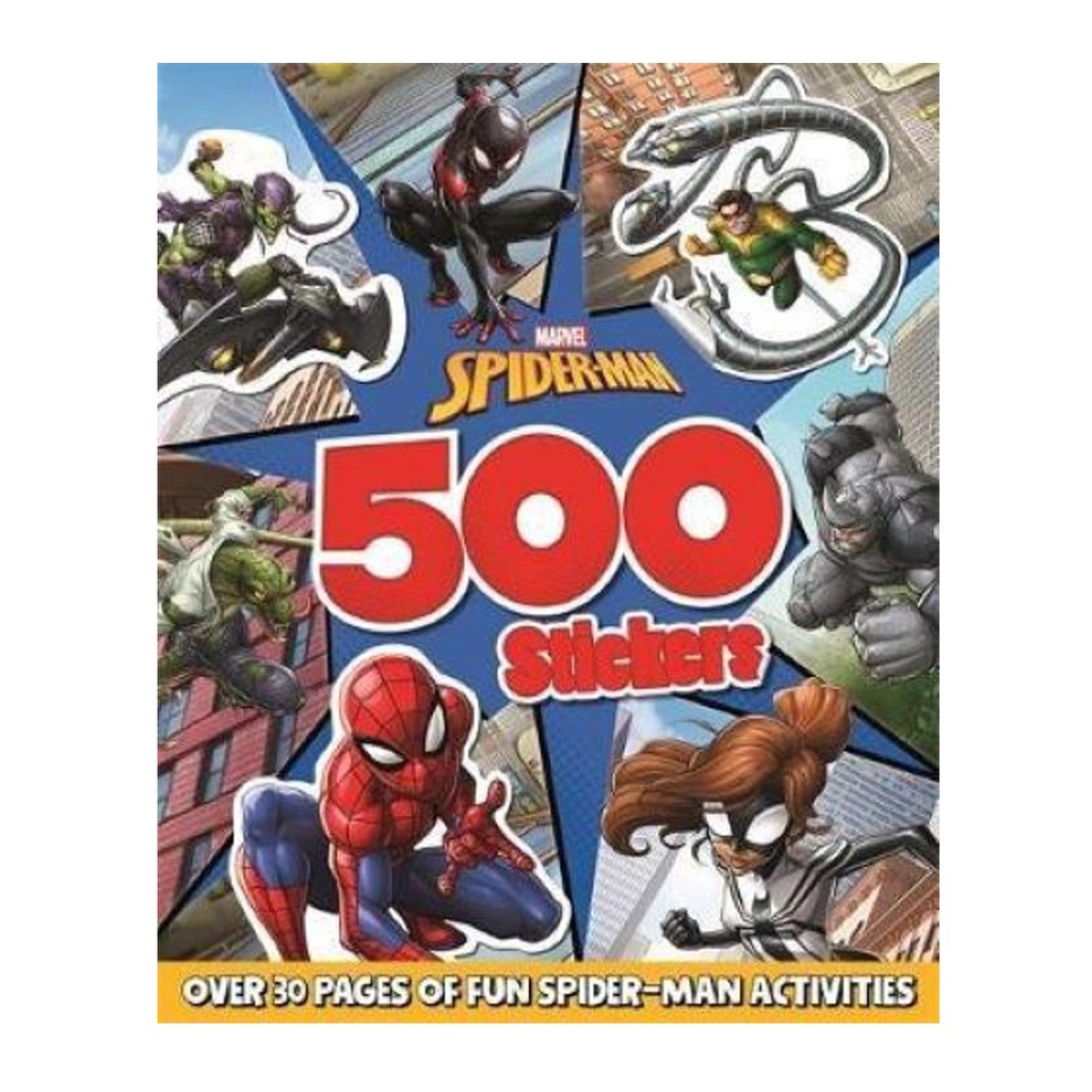 Marvel SpiderMan 500 Stickers Book with Fun Activities & Puzzles for ...