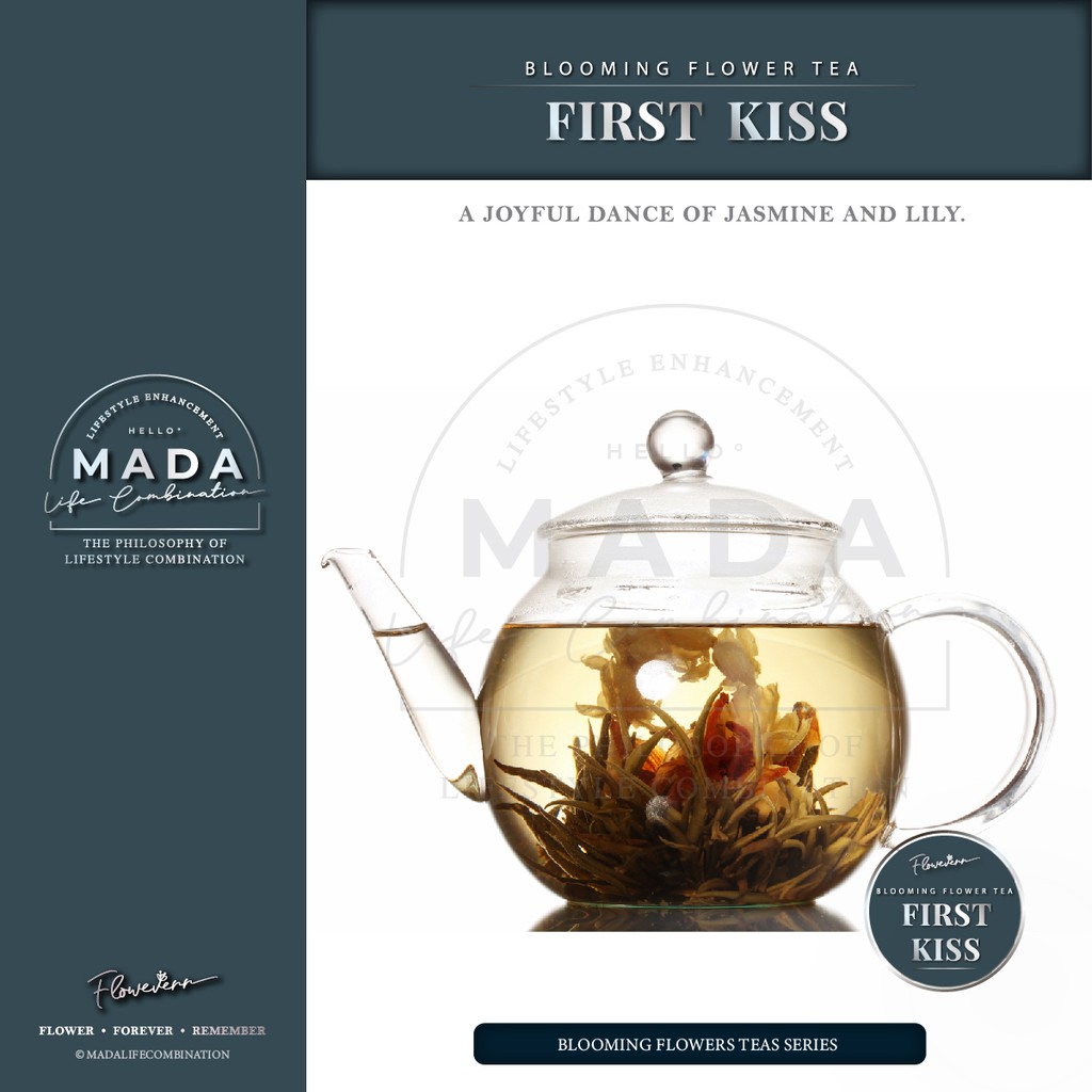 ( First Kiss ) Blooming Tea flower beauty healthy skin green tea ...