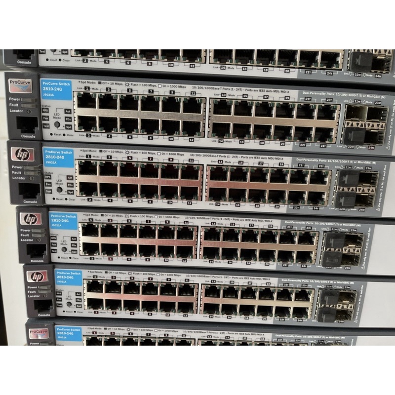 Hp 2810-24G Switch Network Splitter (J9021A) - 24 Gigabits Ports - VLAN ...