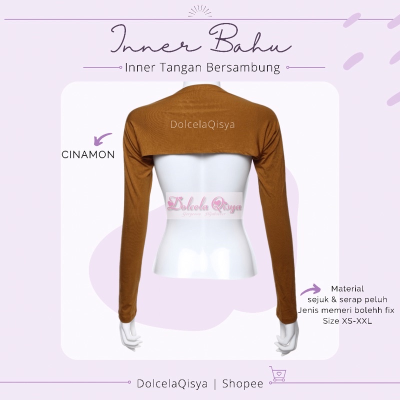Inner Tangan Inner Bahu (BELi4 FREE1🎁) Inner Baju Separuh Inner ...