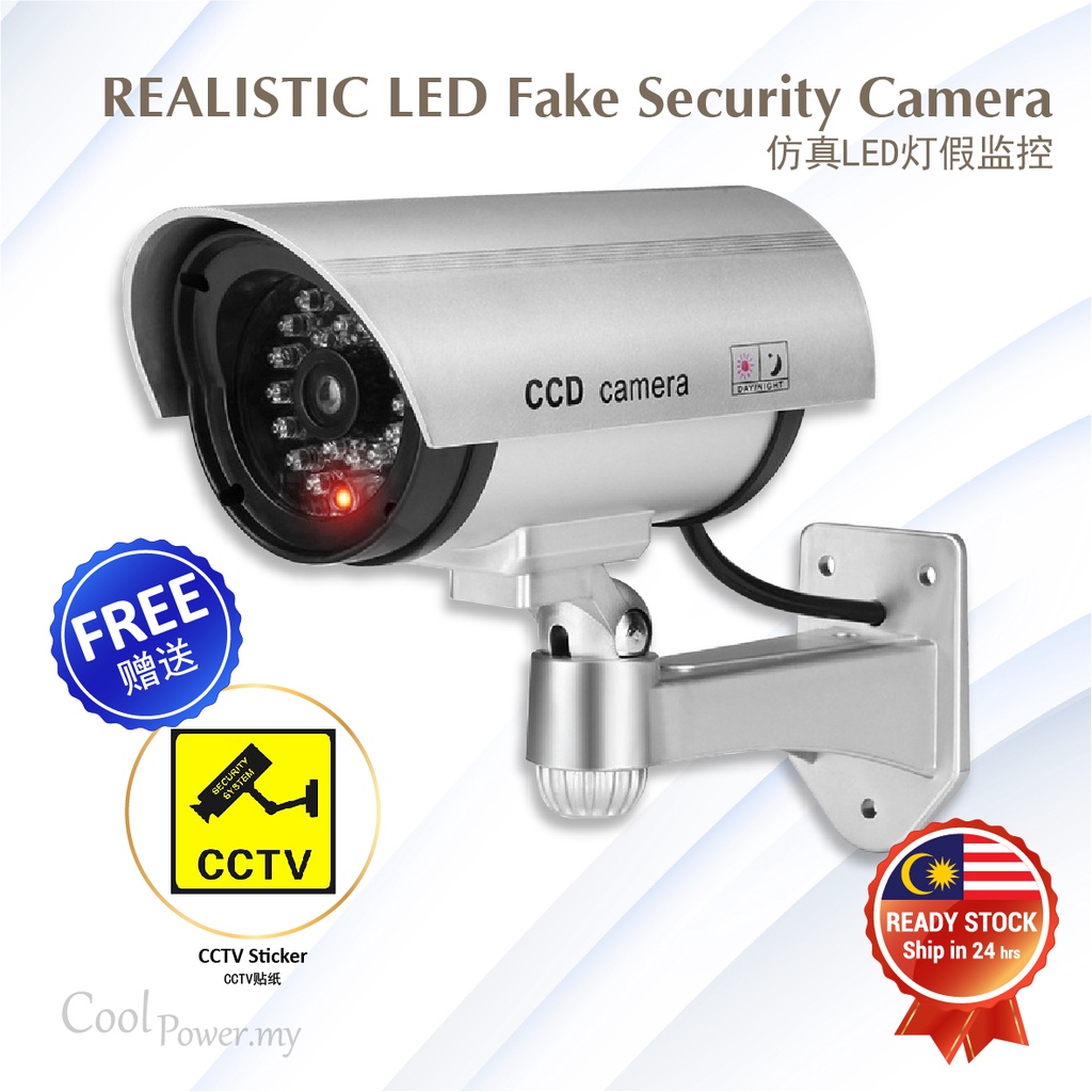 Realistic Looking Fake Dummy Simulation LED CCTV Security Camera Kamera ...