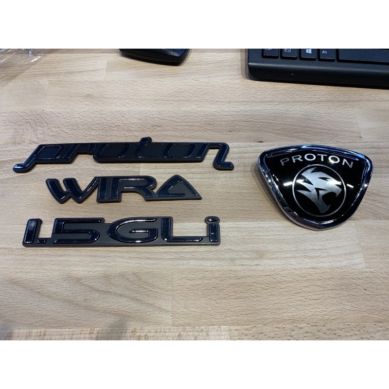 Proton Logo Emblem Wira Satria Putra Old UK Yellow / Blue Wira Diamond ...