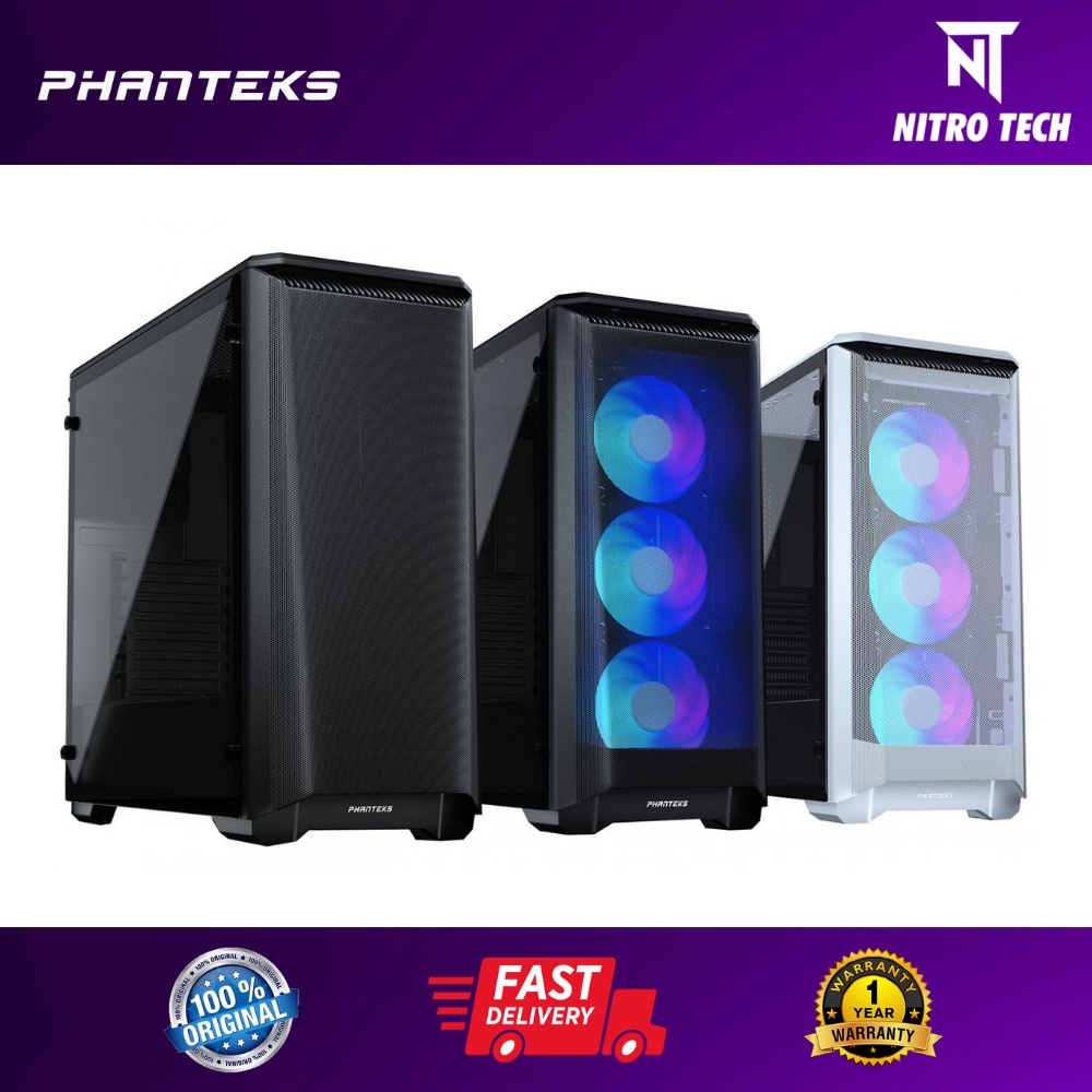 Phanteks Eclipse P400A Mesh Front Panel ATX Desktop PC Case (Black/DRGB ...