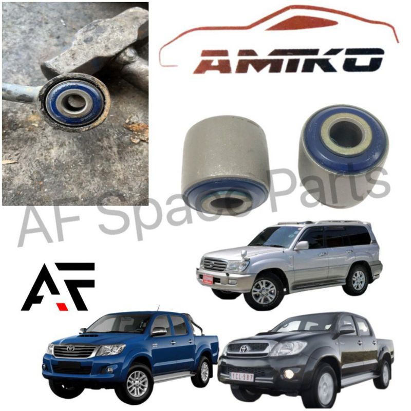 AMIKO Heavy Duty Full Silicone Front Shock Absorber bush Toyota Hilux ...