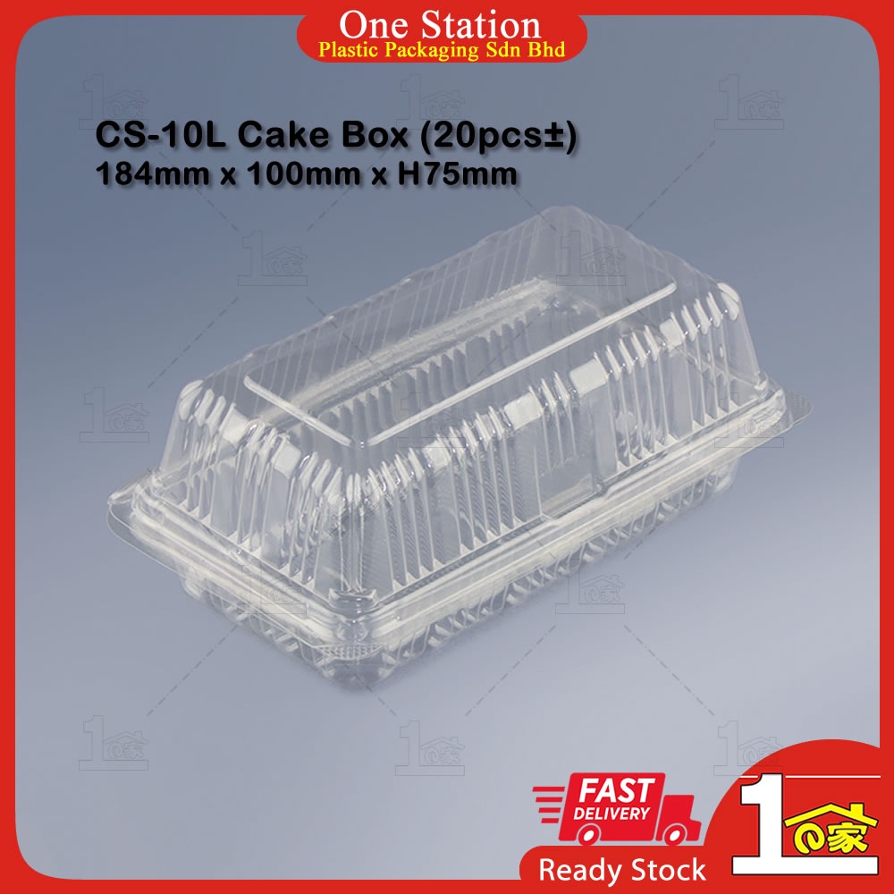 MTP Cake Box CS-10L Plastic Transparent / Bekas Kek CS-10 (20pcs± ...