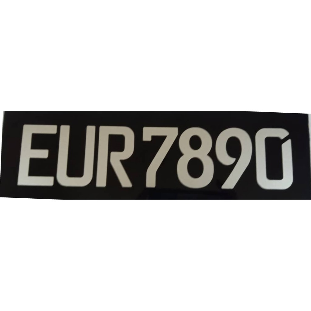 Crystal number plate (custom made) | Shopee Malaysia