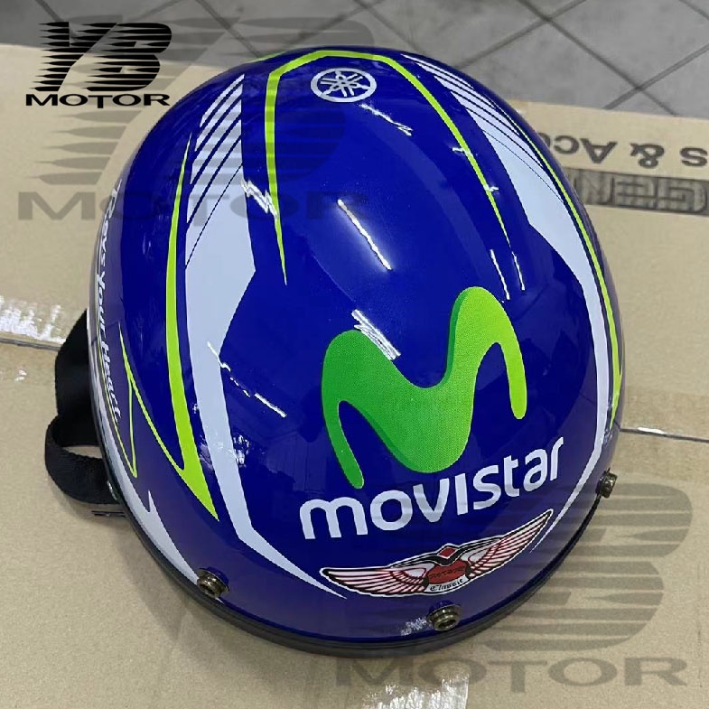 MHR HALF CUT HELMET (MOVISTAR/46 SHARK/REPSOL/RED BULL) | Shopee Malaysia