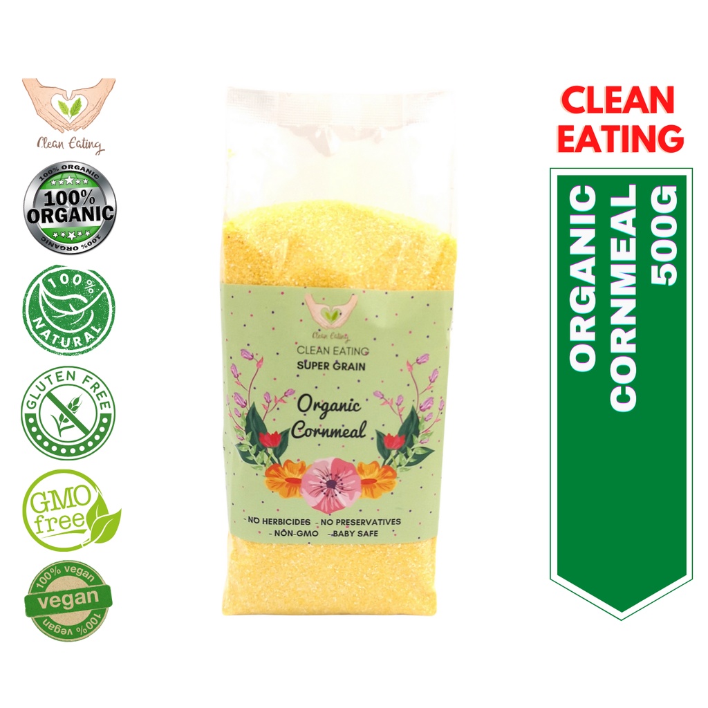 Clean Eating Organic Cornmeal / Corn Meal 500g | Shopee Malaysia