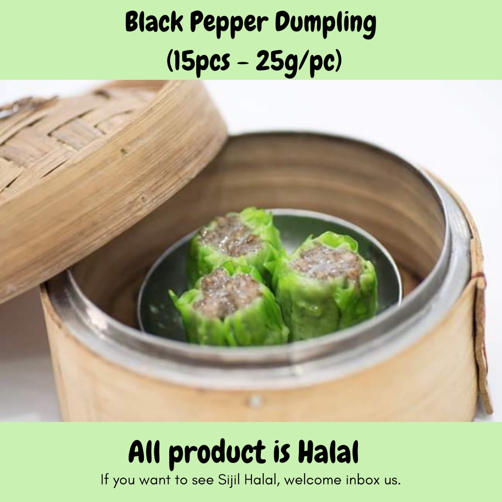 Black Pepper Dumpling (15pcs - 120g/pc) | Shopee Malaysia