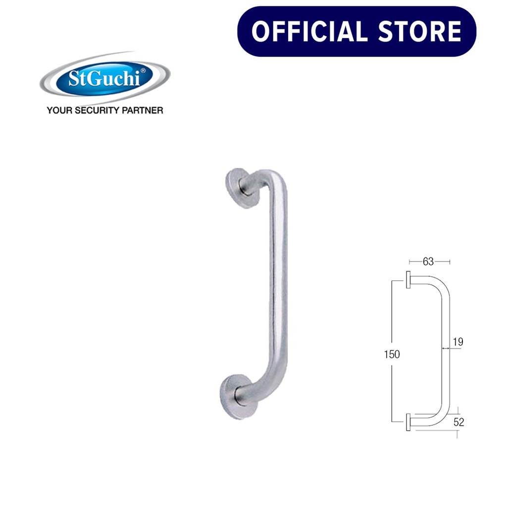 St Guchi Stainless Steel Door Pull Handle SGPH-053 (6") | Shopee Malaysia