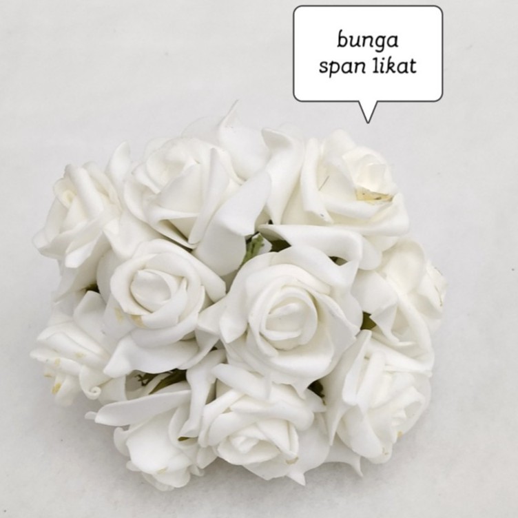 Limited!!! Artificial foam rose medium flower bunga span sederhana ...