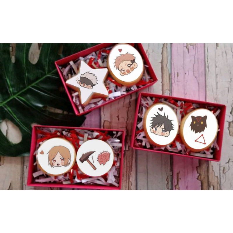 (bonus Freebies) gift set jujutsu kaisen kaisen character cookies ...