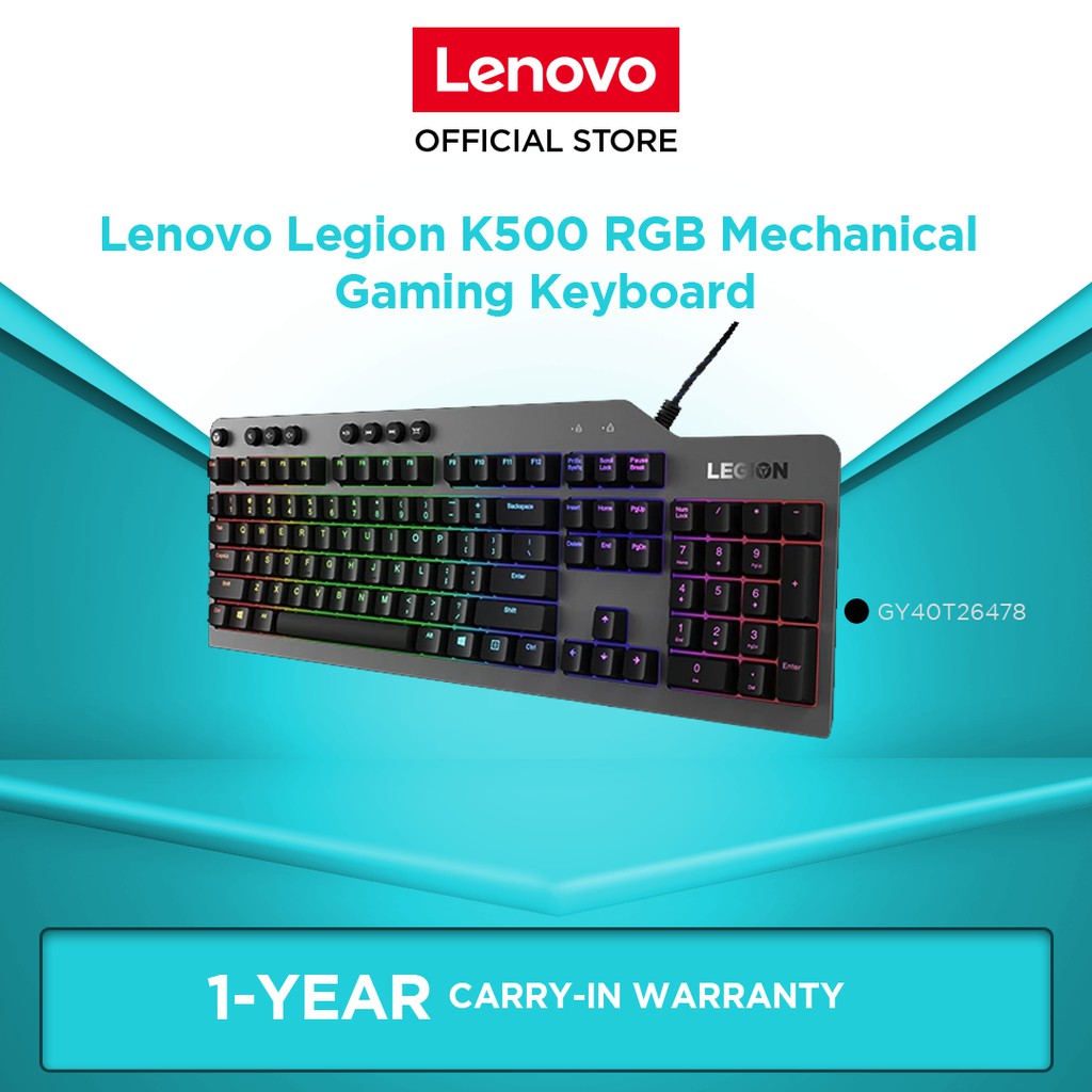 Lenovo Lenovo Legion K500 RGB Mechanical Gaming Keyboard GY40T26478 ...