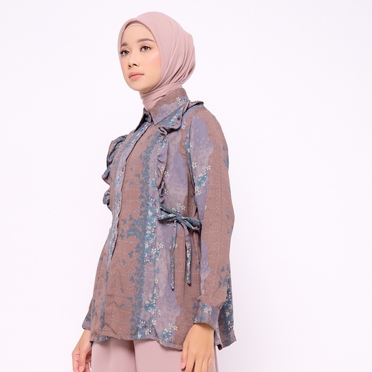 Zm Mecca - Yami Coco Blouse - Romansa Equator - BungaR Edition | Shopee ...
