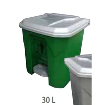 RAYACO Mobile Plastic Dustbin/Step-On Trash Bin/Tong Sampah Pijak (30L ...