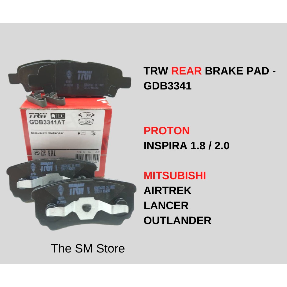 (READY STOCK) TRW GENUINE PROTON INSPIRA/ MITSUBISHI LANCER, AIRTREK ...