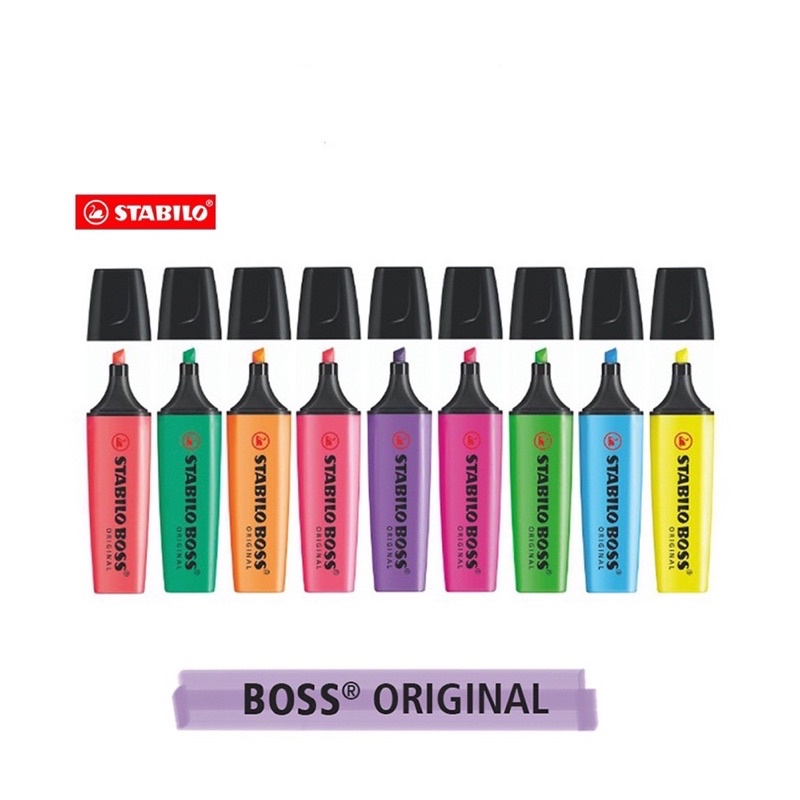 STABILO BOSS ORIGINAL Fluorescent Highlighter and Text Marker ...