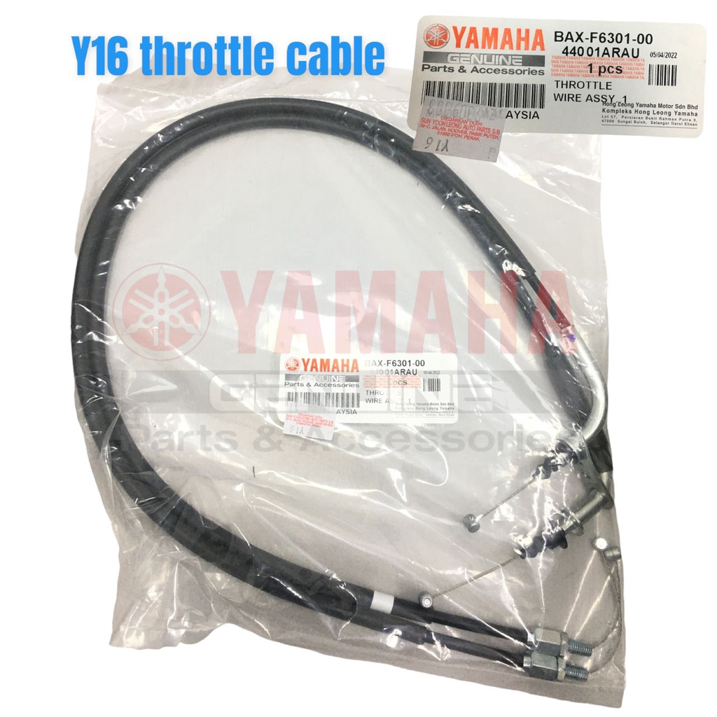 Y16ZR Y16 THROTTLE CABLE YAMAHA ORI BAX-F6301-00 HLY | Shopee Malaysia