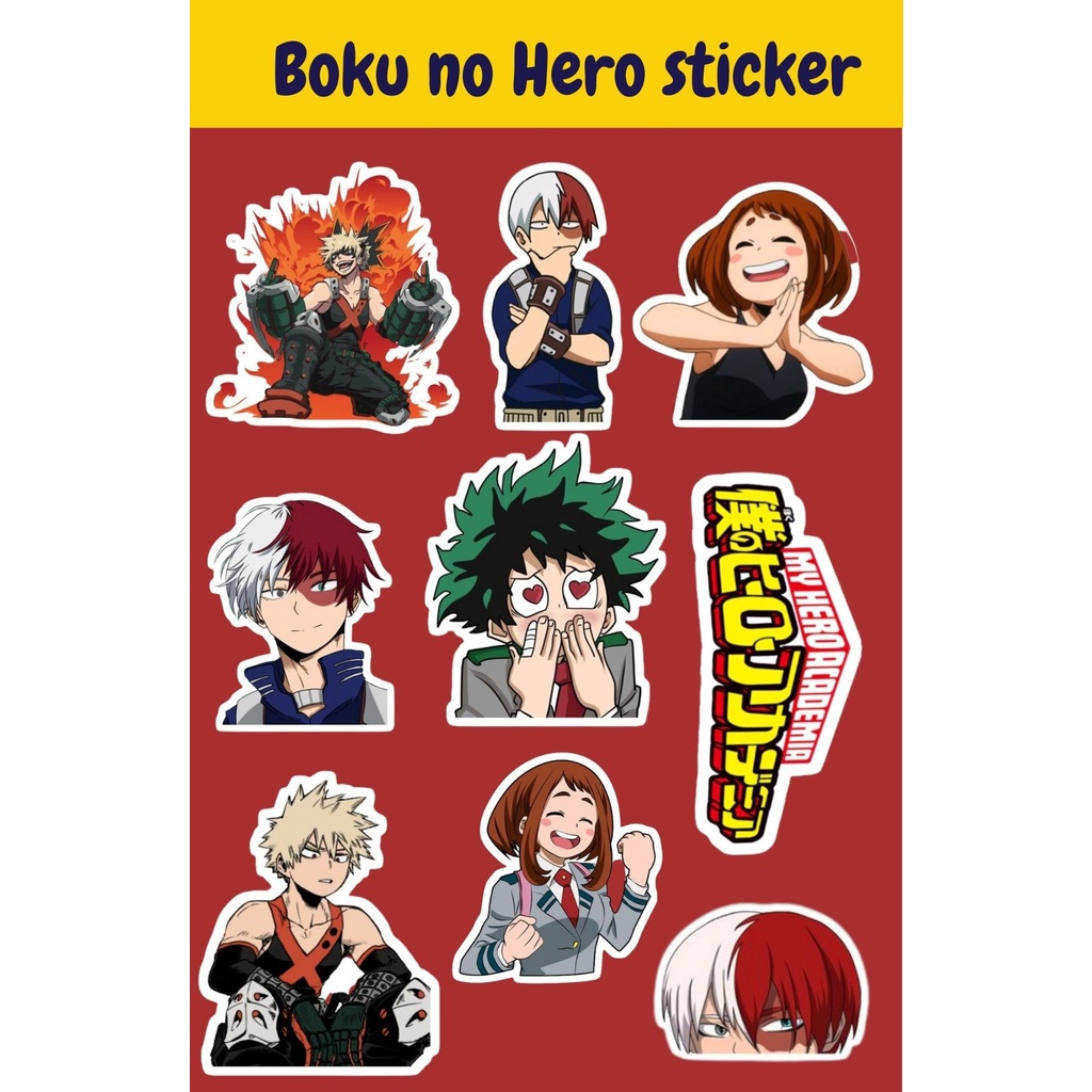 HP Boku no hero academy anime aesthetic manga sticker for laptop ...