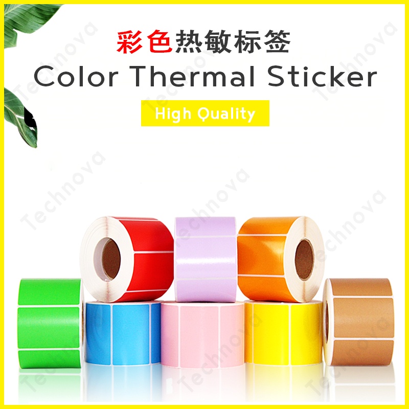Colorful Thermal Sticker Thermal Paper Barcode Label Sticker Price Tag ...