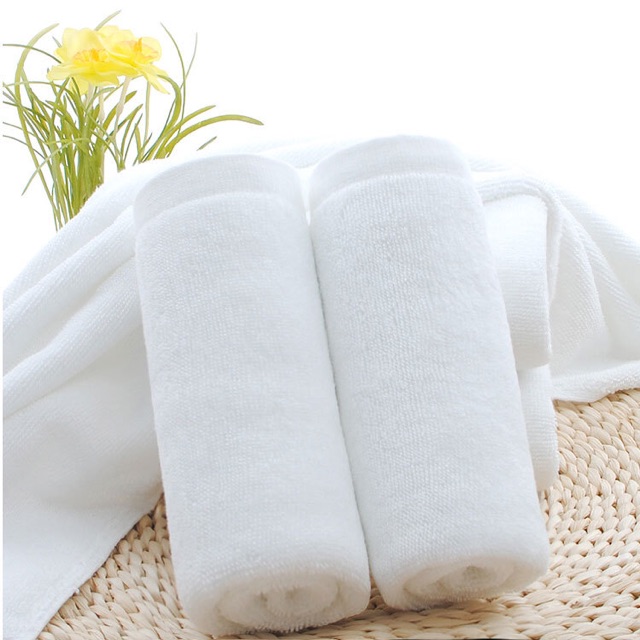 100% Cotton White Saloon Towel 12pcs/pack (60gram, 32 x 68cm)/ Tuala ...