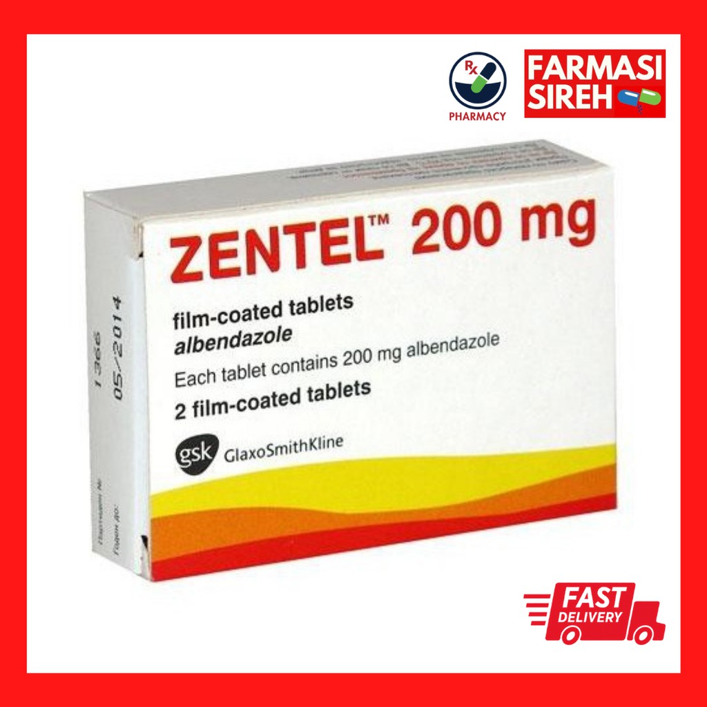GSK Zentel Tablets (2's) | Shopee Malaysia