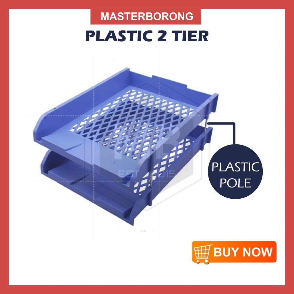 masterborong 4 Tier A4 Size Metal Desk Document Tray Wire Mesh Tray ...