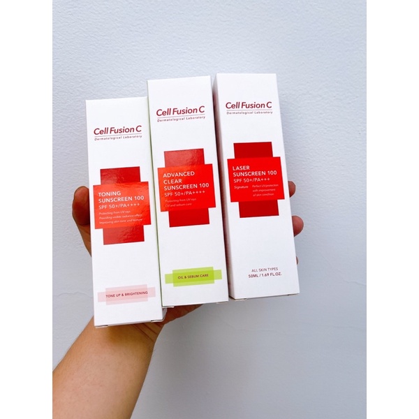 Kcn Cell Fusion 100ml Sunscreen has 3 lines | Shopee Malaysia