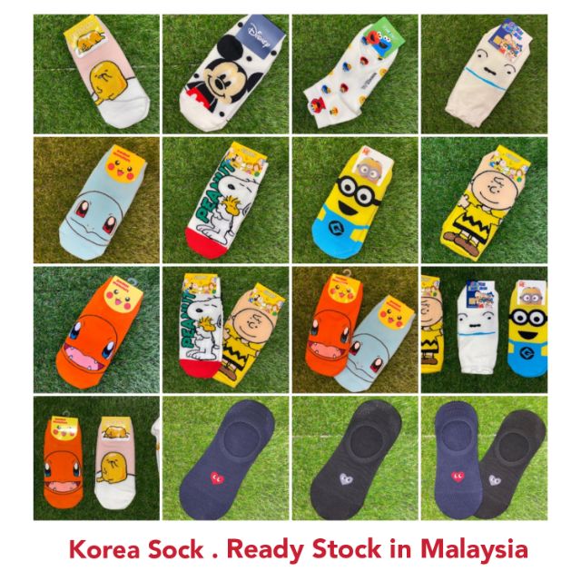 🔥Best Seller🔥Cute Cartoon Sock from Korea | Shopee Malaysia