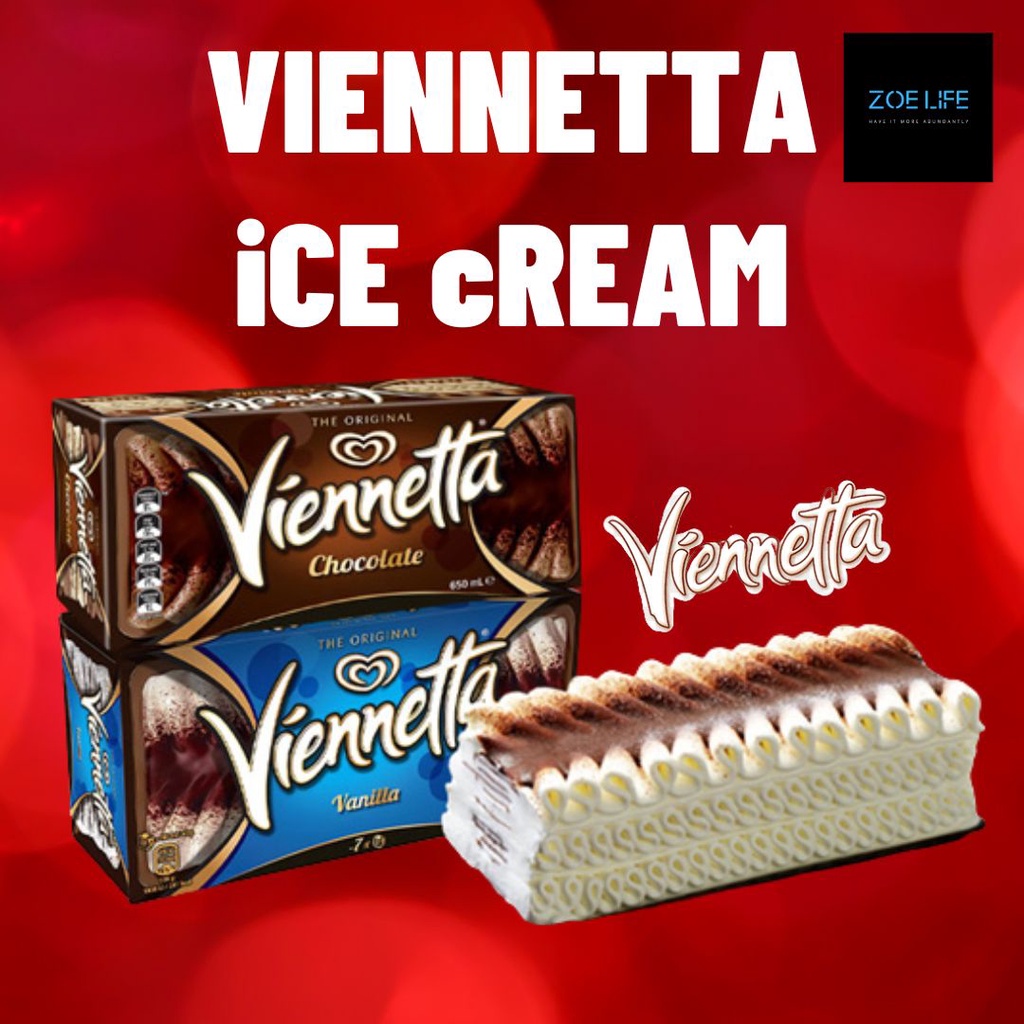 Wall’s Viennetta Ice Cream Cake 650ml 4 Flavours Chocolate Vanilla ...
