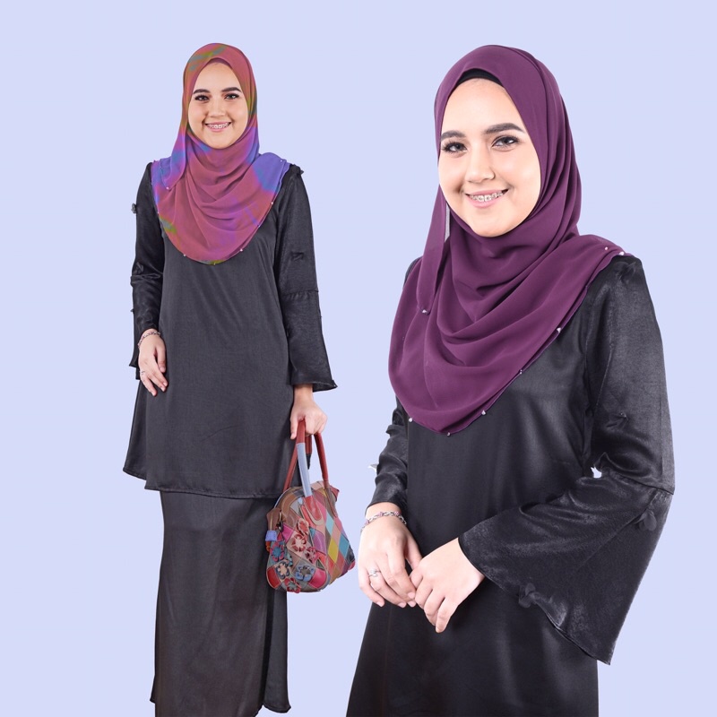 Baju Kurung Moden Plus Size Cendana Kain Duyung | Shopee Malaysia