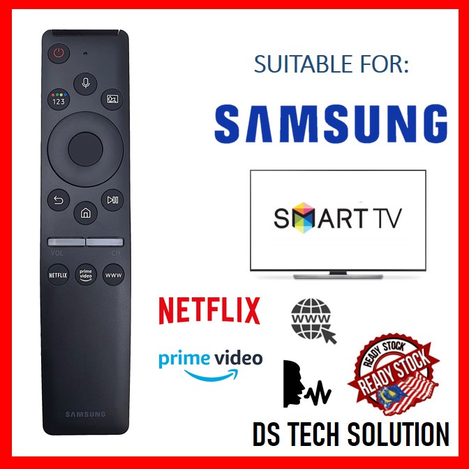 [M'SIA STOCK] SAMSUNG SMART TV REMOTE CONTROL REPLACEMENT WITH NETFLIX PRIME VIDEO VOICE CONTROL ...