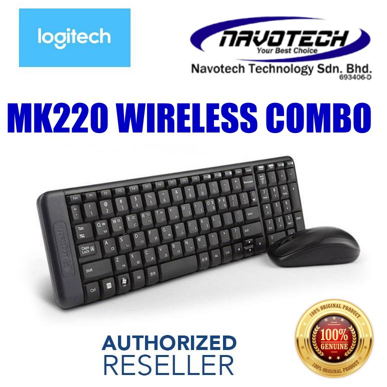 Logitech Desktop MK220/MK235 Wireless Combo Keyboard + Mouse | Shopee ...