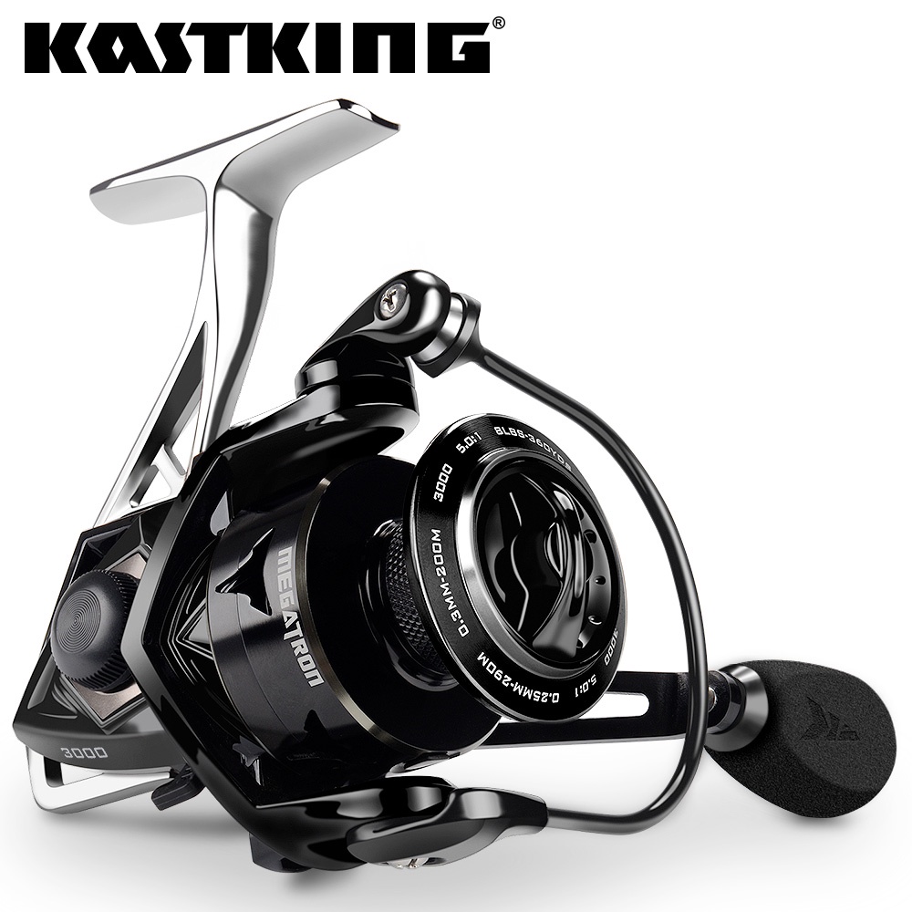 KastKing Megatron Spinning Fishing Reel 18KG Max Drag 7+1 Ball Bearings ...