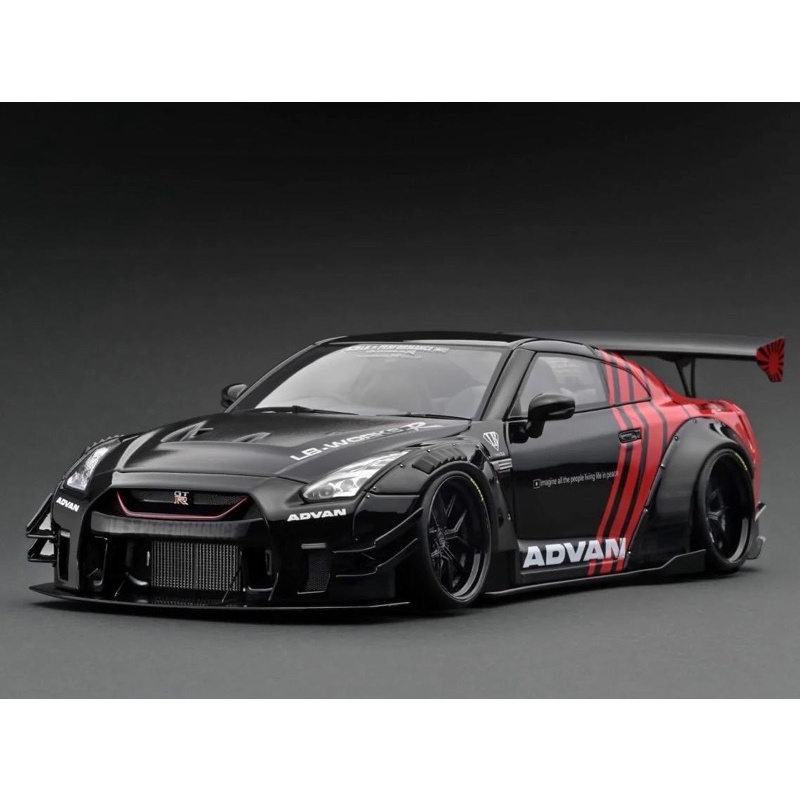 Ignition Model IG2345 1/18 Scale LB-WORKS Nissan GT-R R35 type 2 Black ...