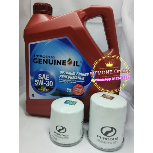 100% Original Peroduo 5W-30 Semi Engine oil 4L with Original Oil Filter ...