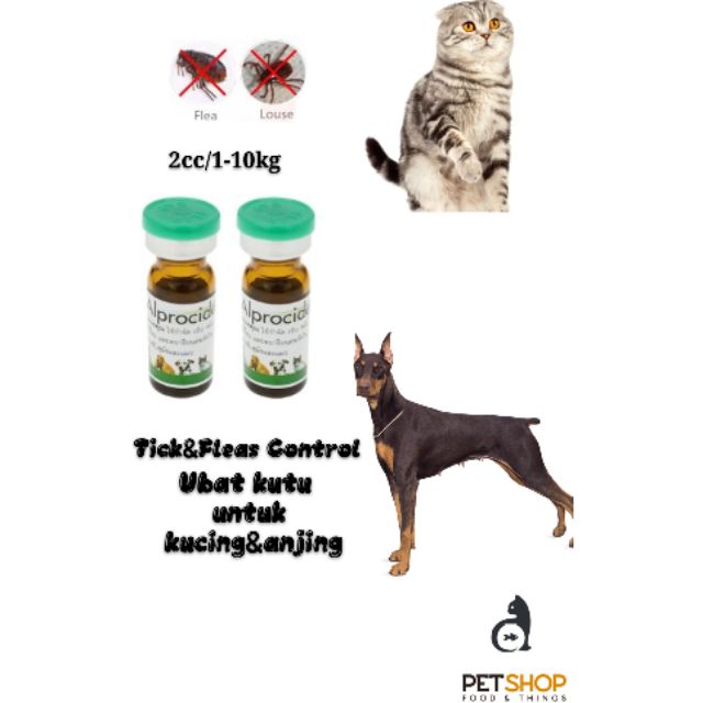 Ubat Kutu Alprocide 2cc/Tick &Fleas med (Made in Thailand) | Shopee ...
