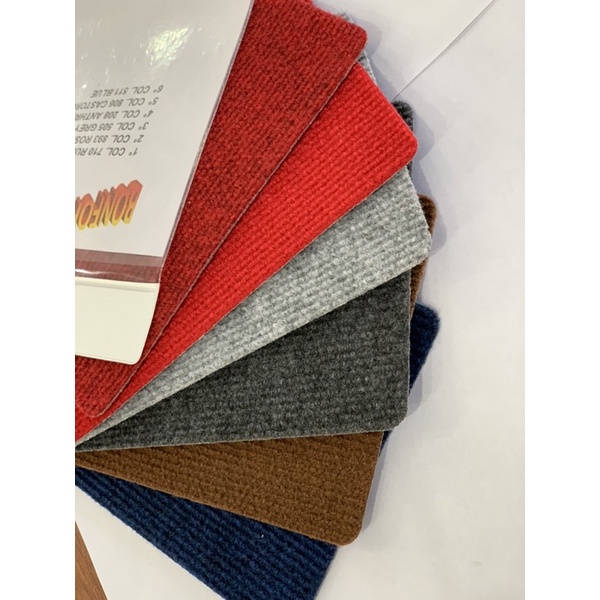 RIB DOGA CARPET 100% POLYESTER PROCESSED FIBRE THICKNESS 3mm,SIZE 2M x ...