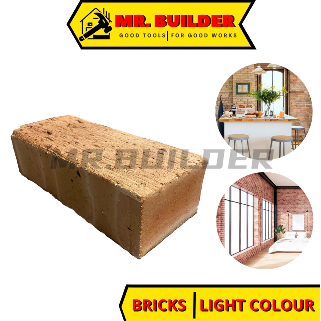 (KLANG VALLEY ONLY )MR. BUILDER Common Bricks Lighter Colour Batu Bata ...