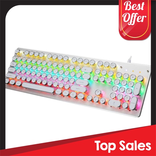 Illuminated Mechanical Keyboard 104 Keys Gaming Keyboard USB Powered ...