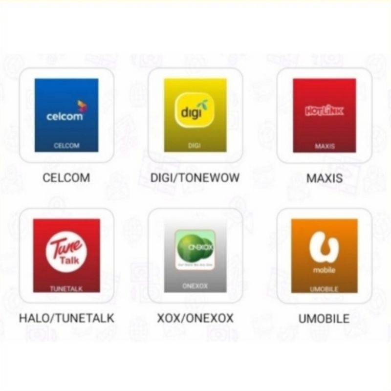 Topup prepaid CELCOM DIGI MAXIS TUNETALK ONEXOX UMOBILE | Shopee Malaysia Topup prepaid CELCOM DIGI MAXIS TUNETALK ONEXOX UMOBILE | Shopee Malaysia