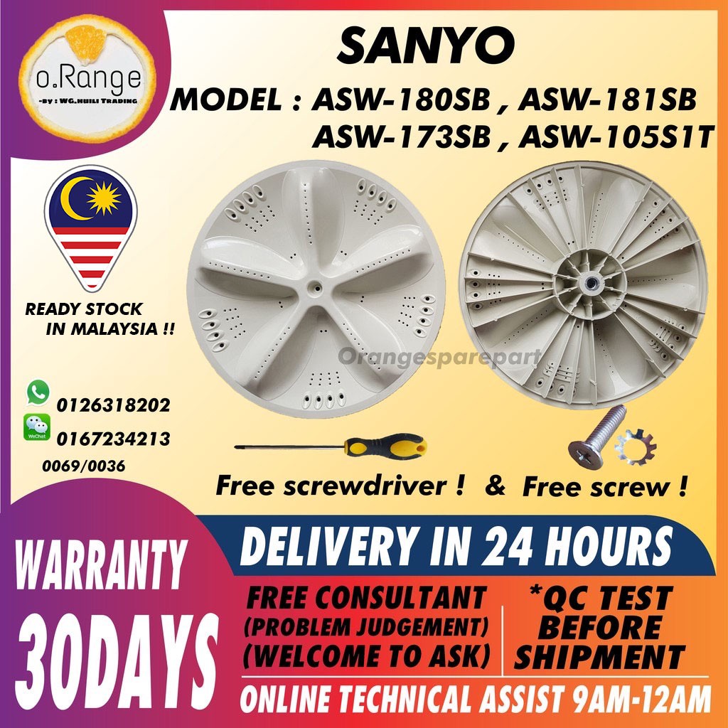 ASW-180SB / ASW-181SB / ASW-173SB / ASW-105S1T SANYO WASHING MACHINE ...
