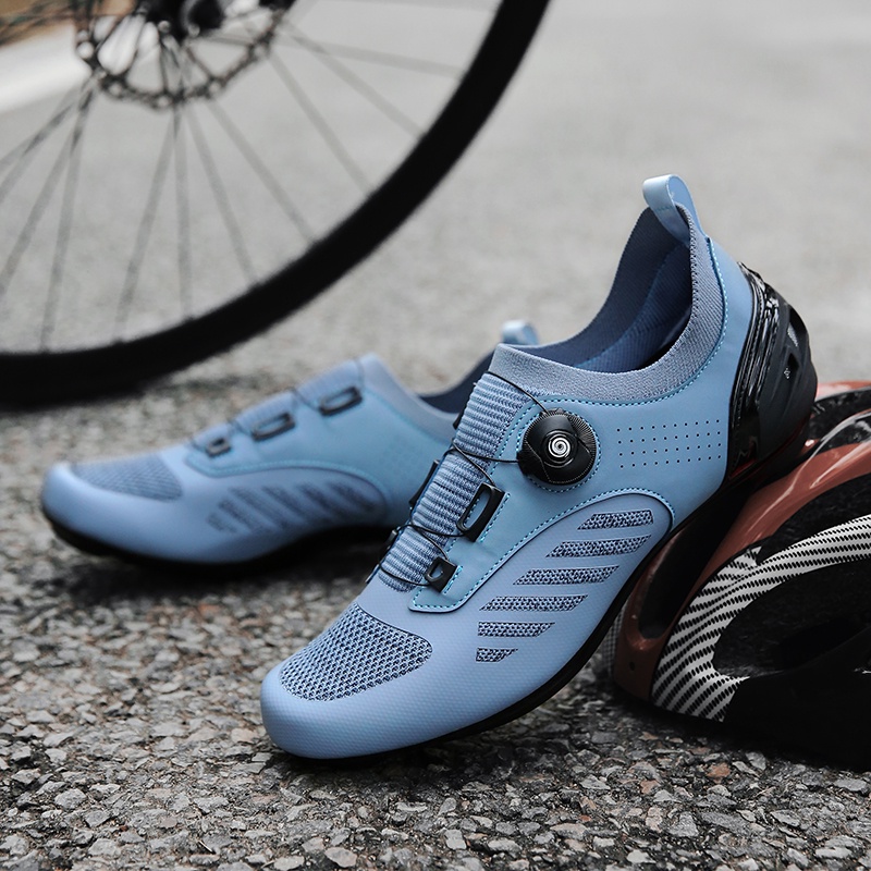 Men Mountain Bike Shoe SPD Self-Locking Bicycle Cleat Shoes Women Flat Speed Sneakers Ultralight ...