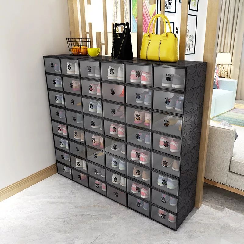 (LARGE SIZE) 33*23*14cm STACKABLE SHOEBOX SHOE BOX DRAWER RACK ...