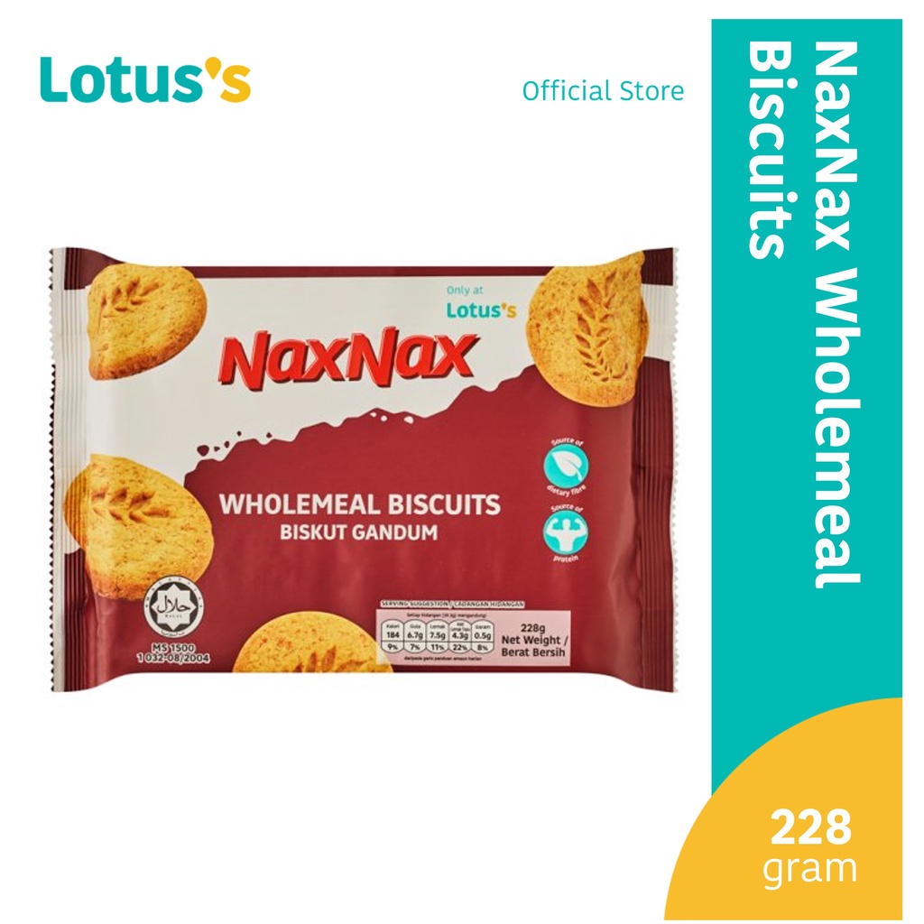 NaxNax Wholemeal Biscuits 228g | Shopee Malaysia