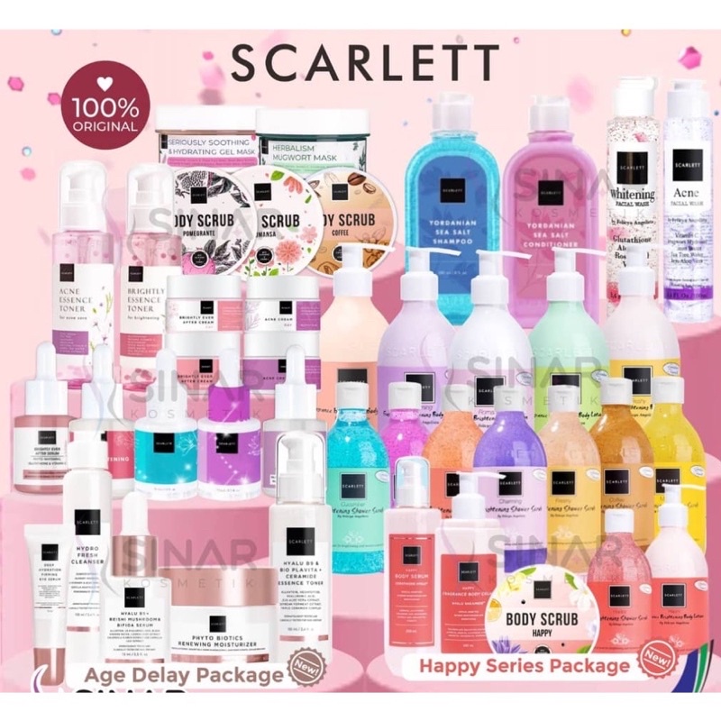 Scarlett set whitening original exp2023 | Shopee Malaysia