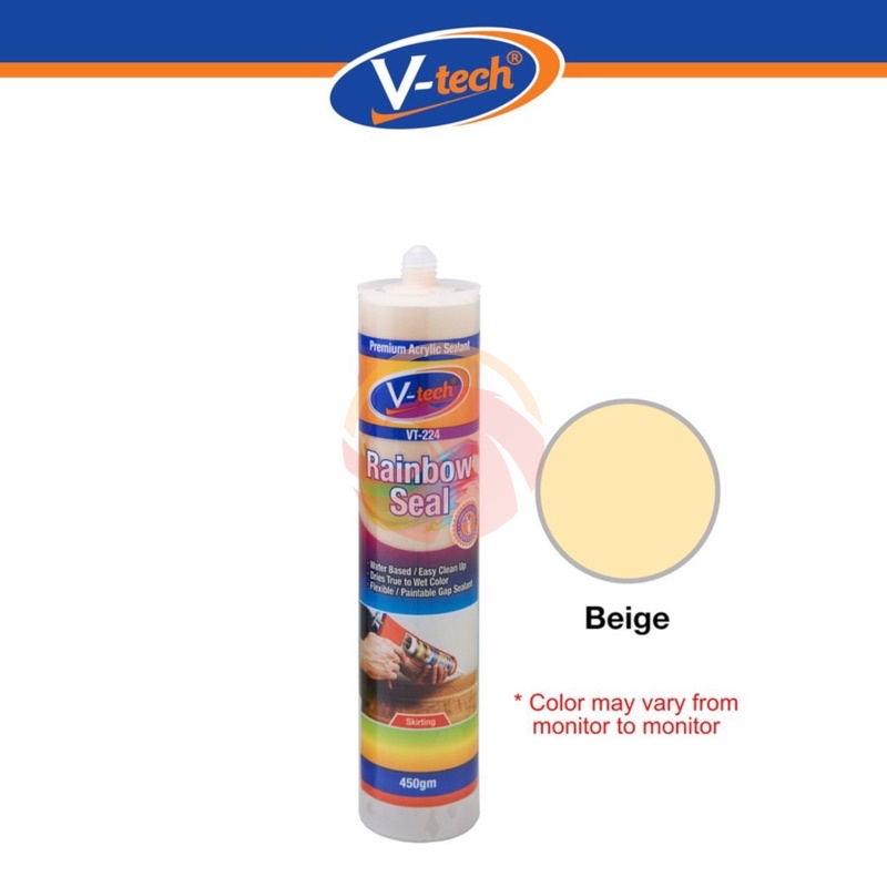 V-Tech VT-224 Premium Arcylic Gap Sealant Rainbow Various Color ...